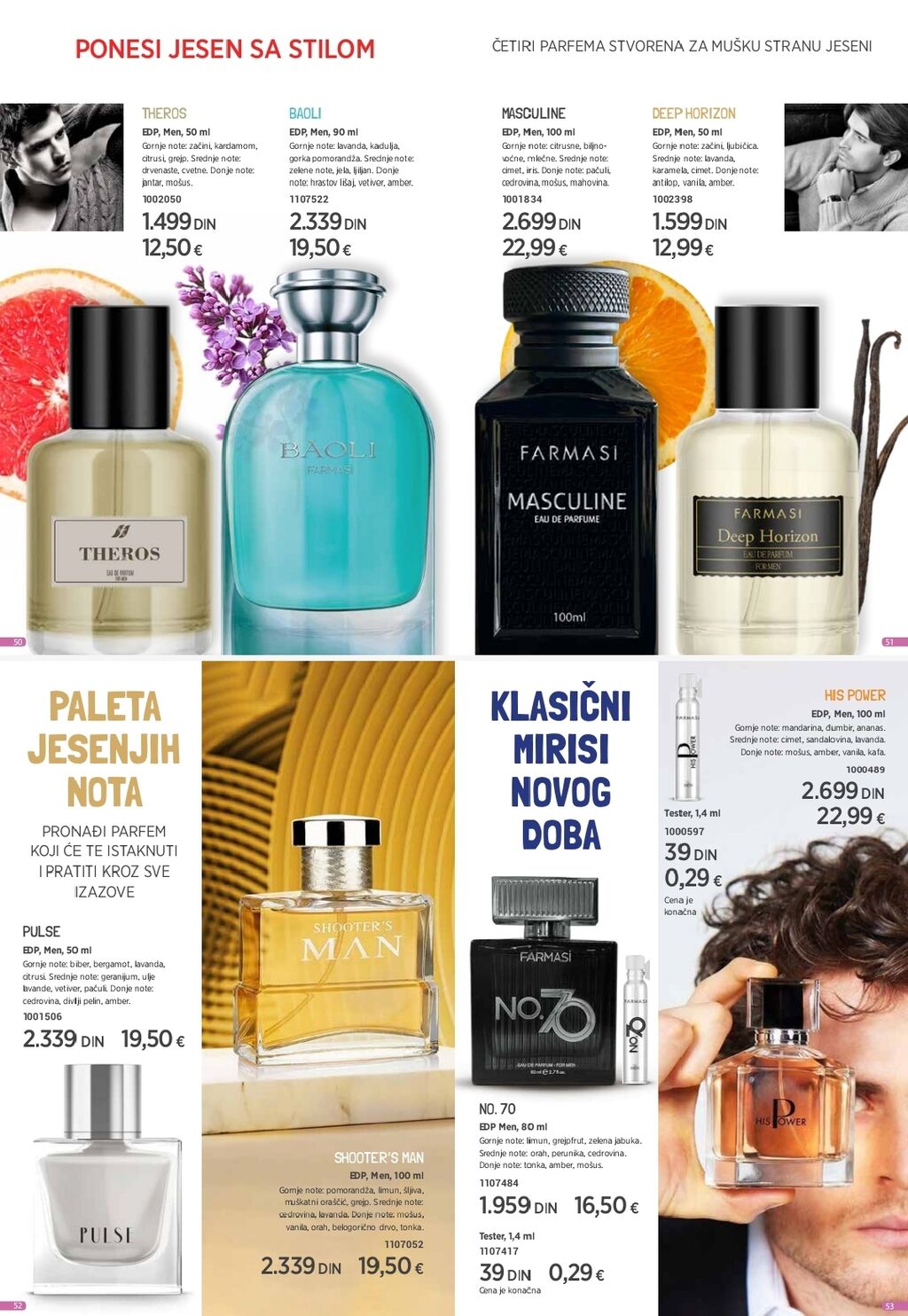 Muški parfemi – kolekcija jesenjih mirisa 1) Theros, EDP, 50 ml -