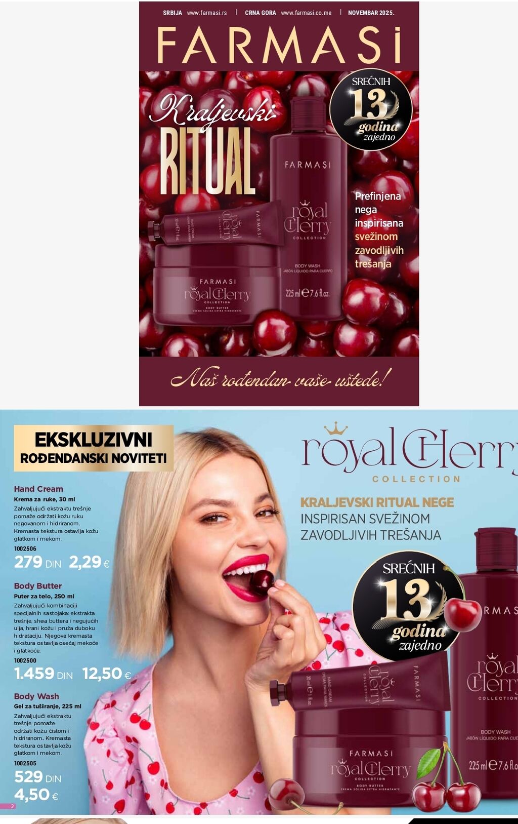 Farmasi Royal Cherry Collection – kraljevski ritual nege inspirisan
