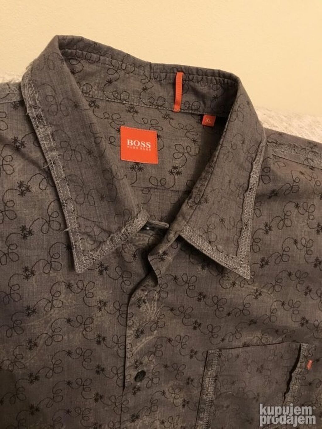 Original Hugo Boss Orange kosulja L NOVA 100% cotton Ramena 49cm