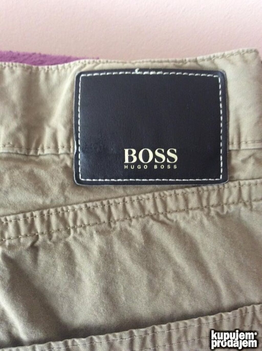 Original Hugo Boss pantalone 32 100% cotton Polustruk 43 cm duzina