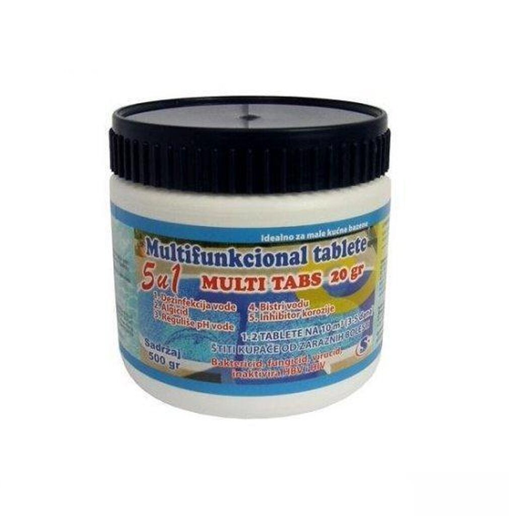 **Multifunkcional tablete 5 u 1 20gr**(MULTI TABS – mini) 20