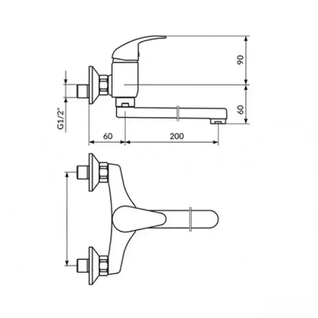 TEHNIČKI PODACI * Jednoručna baterija * Zidna montaža * Klasa