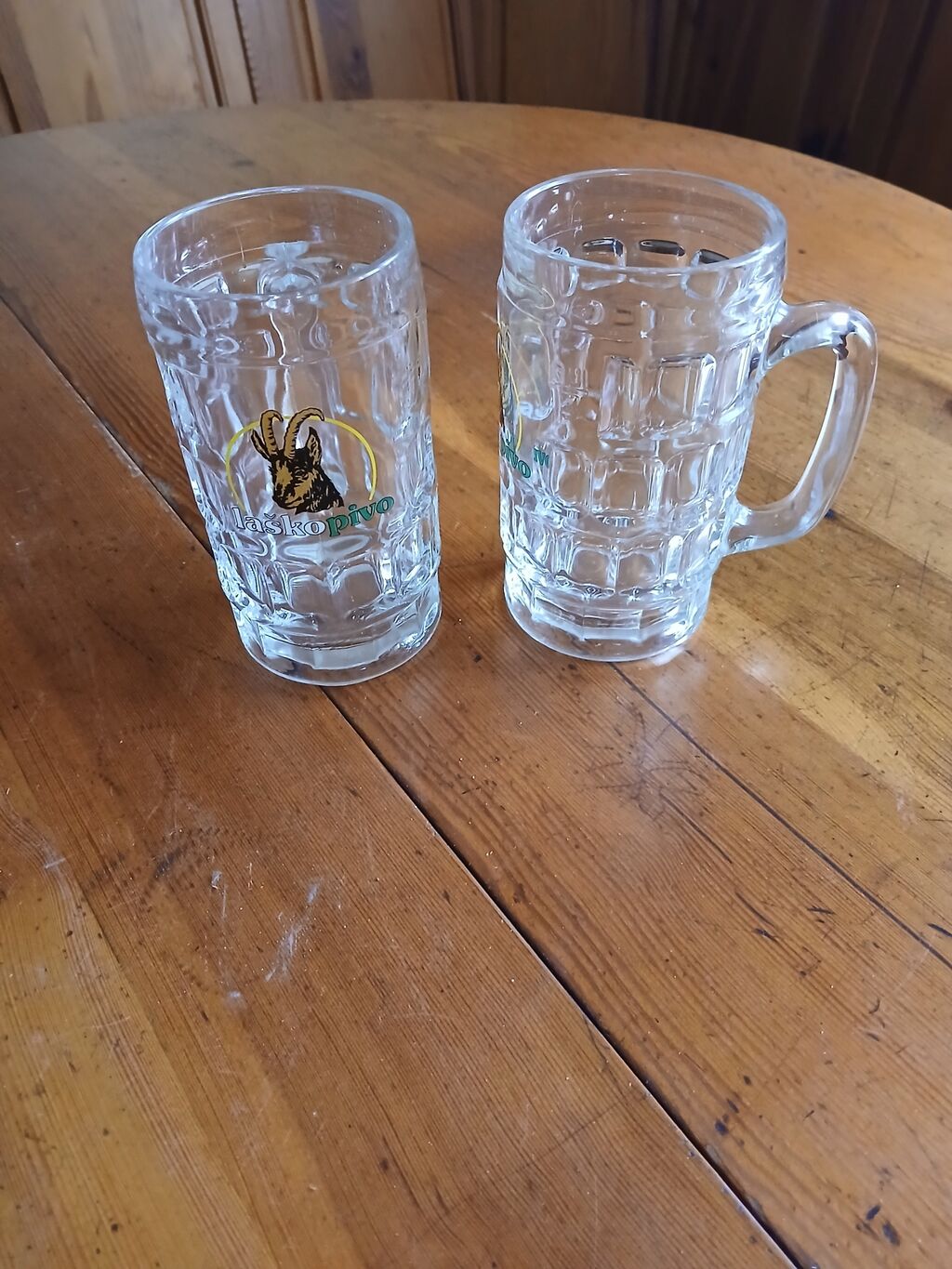 Staklene krigle za pivo – Laško pivo (set od 2) - Materijal: prozirno