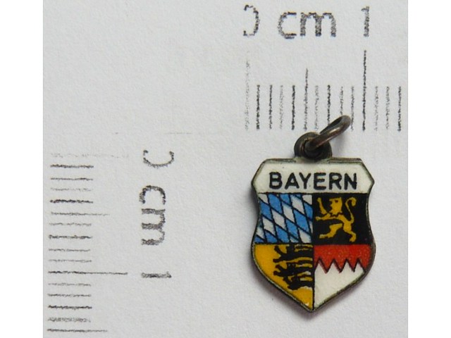 Bayern, Bavaria, Bavarska - privezak, srebro