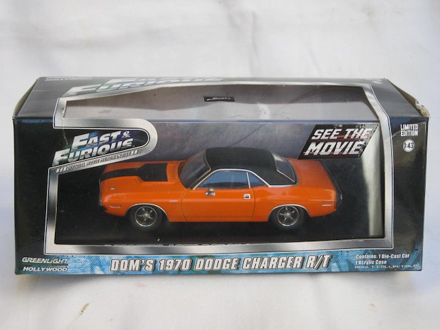 1:43 greenlight dodge challenger `70 R/T