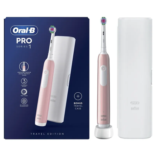 Oral-B Pro1 Pink, Električna četkica za zube sa kutijom