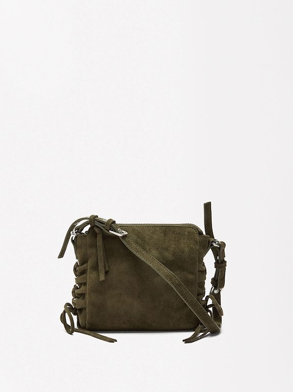 SHOULDER BAG WITH LEATHER EFFECT