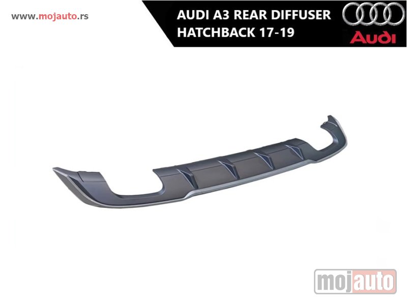 Audi A3 hatchback zadnji difuzor 17-19