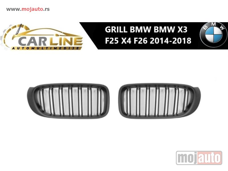 BMW X3 X4 F25 F26 PREDNJI GRILL 14-18