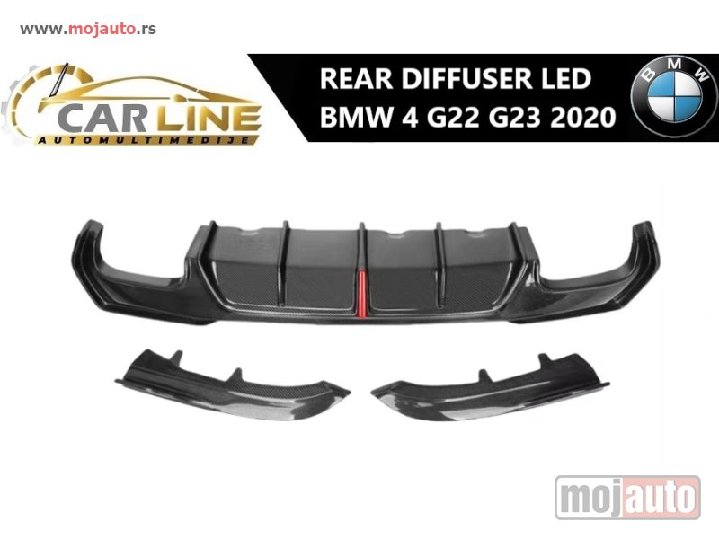 BMW 4 G22 MP ZADNJI DIFUZOR LED 2020