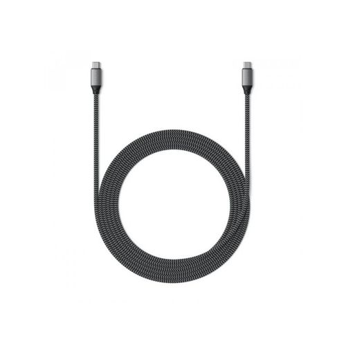 SATECHI USB-C to USB-C 100W Braided Charging 2m Cable - Grey(ST-TCC2MM)