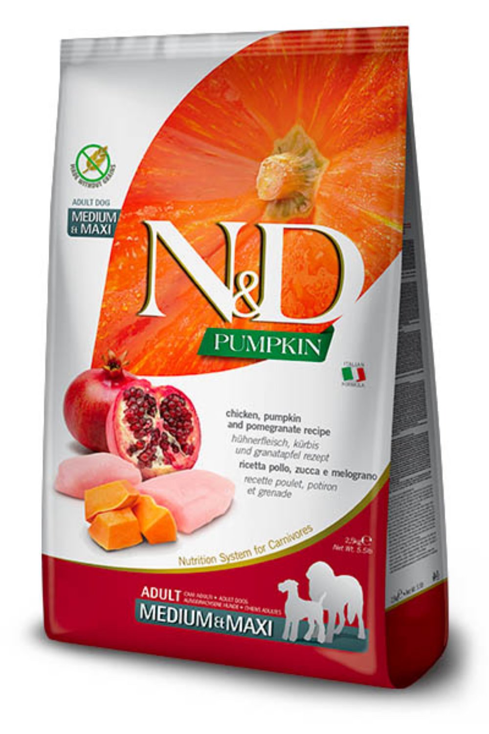 N&D Pumpkin Chicken&Pomegranate Medium&Maxi