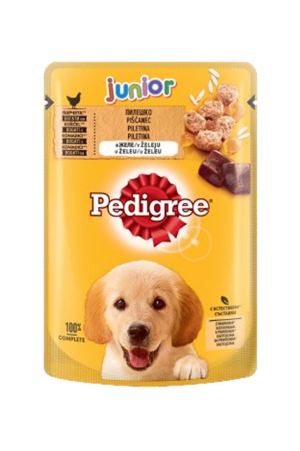 Pedigree kesica, Junior piletina 100g