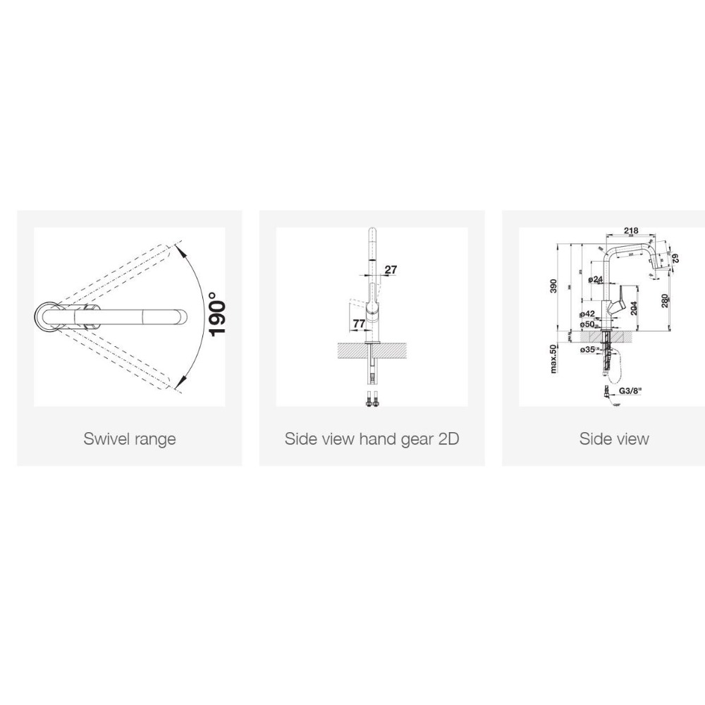 Blanco slavina JURENA-S 520765