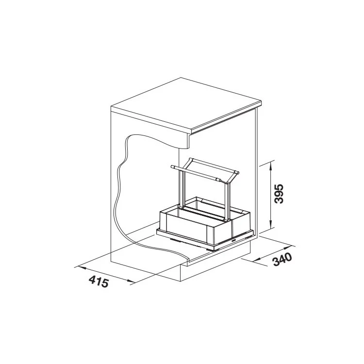 Blanco korpa na izvlačenje Storage Caddy 40 527668