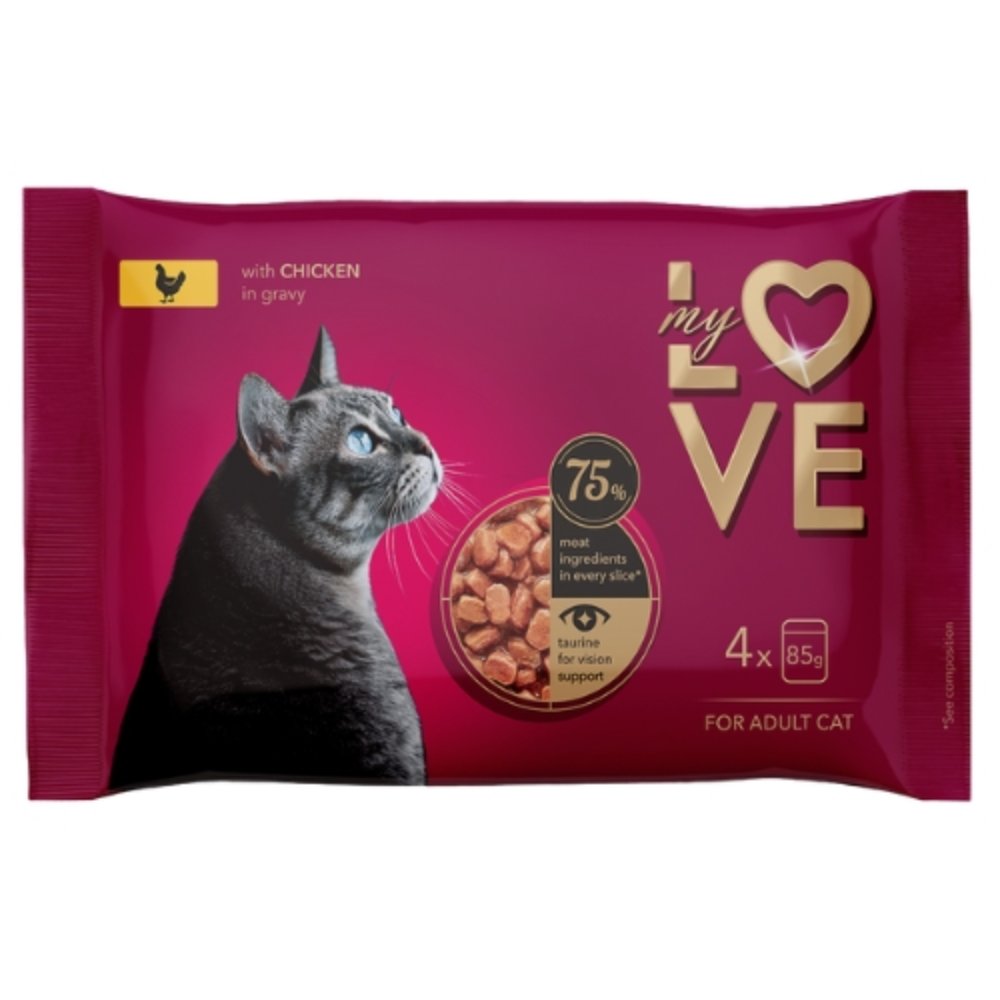 My Love sos za macke piletina 4x85g