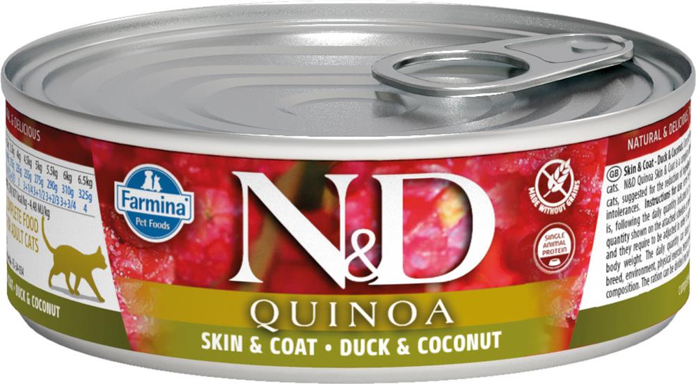 N&D CAN CAT QUINOA DUCK&COCONUT 80G