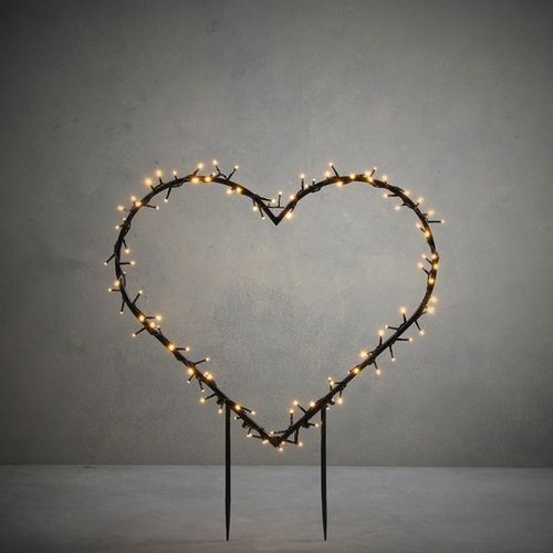 Novogodišnja dekoracija - LED HEART 76cm 1086732 - Warm White - EDL