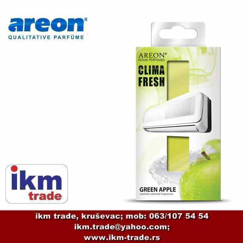 AREON CLIMA FRESH – GREEN APPLE – osveživač klime ZELENA JABUKA
