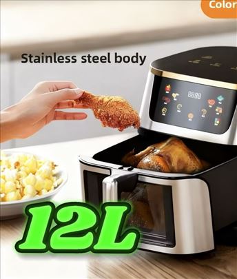 Air Fryer 12 Friteza na vruc vazduh 12L Silver Cre