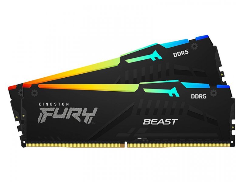 KINGSTON DIMM DDR5 16GB (2X8GB KIT) 5600MT/S FURY BEAST RGB EXPO (KF556C36BBEAK2-16)