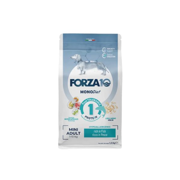 FORZA 10 MONO MINI ADULT RIBA I PIRINAČ 1.5kg
FORZA 10 MONO MINI ADULT RIBA I PIRINAČ 1.5kg