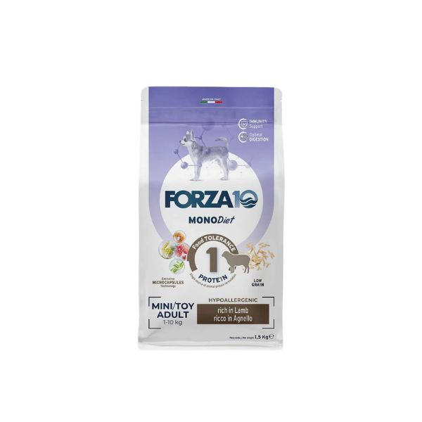 FORZA 10 MONO MINI ADULT JAGNJETINA I PIRINAČ 1.5kg
FORZA 10 MONO MINI ADULT JAGNJETINA I PIRINAČ 1.5kg