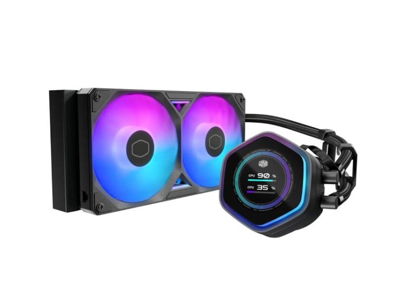 COOLER MASTER MASTERLIQUID ML 240 ATMOS II LCD ARGB VODENO HLAĐENJE CRNO MLX-D24M-A25SZ-L1