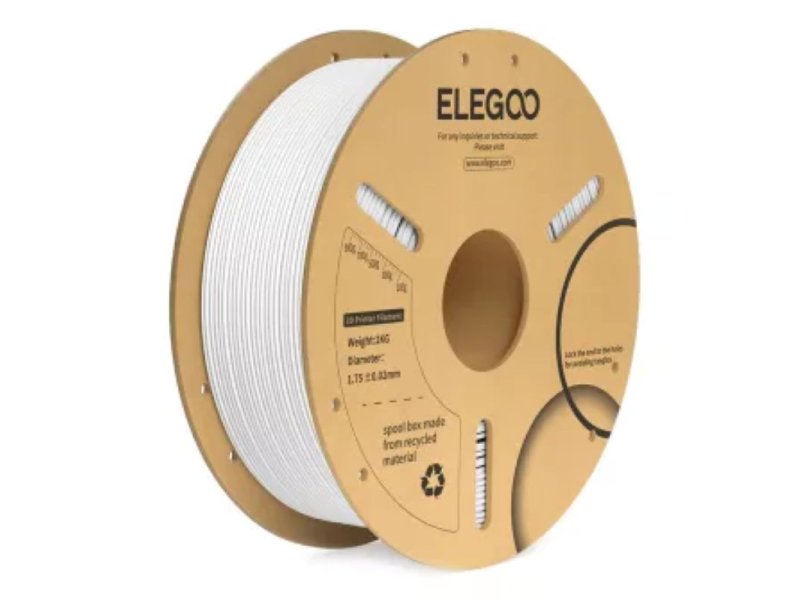 ELEGOO PLA+ FILAMENT 1.75MM 1KG – WHITE