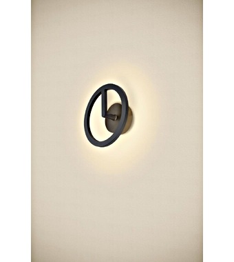 Q-RING, zidna, 3000K, PHASE, IP65, crna
Spoljno zidno LED osvetljenje