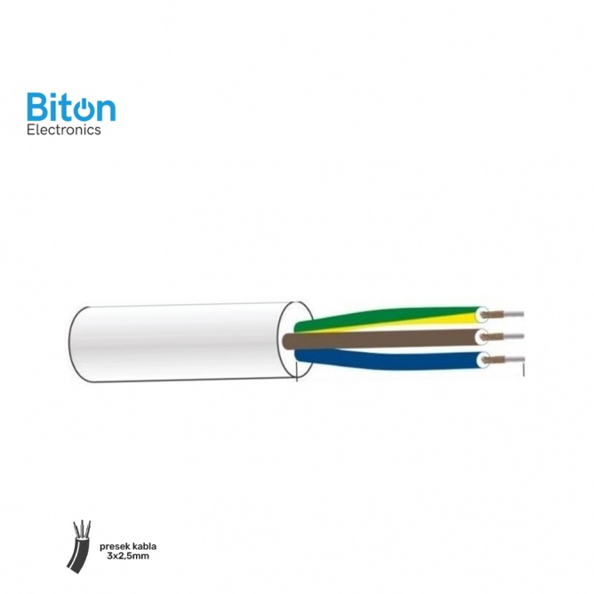 PRENOSNA PRIKLJUCNICA PETOSTRUKA 5M 3x2,5mm