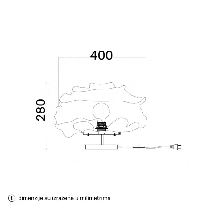 REGINA 7 STONA LAMPA 1*E27