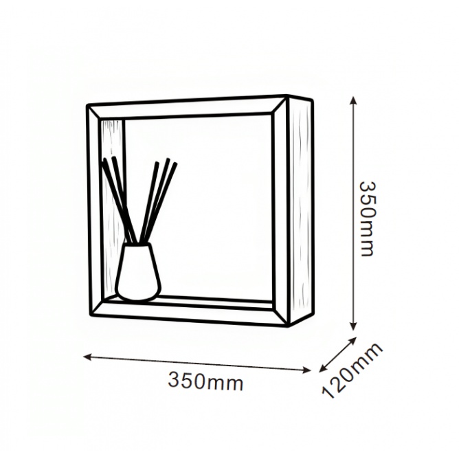 SOLEA 48 ZIDNA LAMPA 16W 3000K DRVO