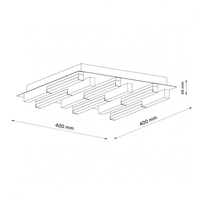 SOLEA 32 PLAFONSKA SVETILJKA 20W 3000/4000/6000K CRNA/DRVO DIM