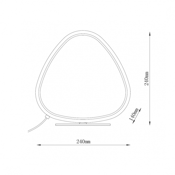 SOLEA 22 STONA LAMPA 12W 3000/4000/6000K BELA