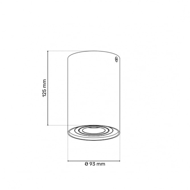 SVETILJKA JM-014 PLAFONSKA 1*GU10 BRONZA IP20