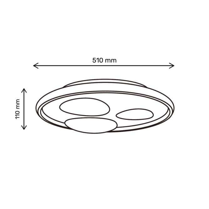 VESTA 671 PLAFONSKA SVETILJKA 36W CCT