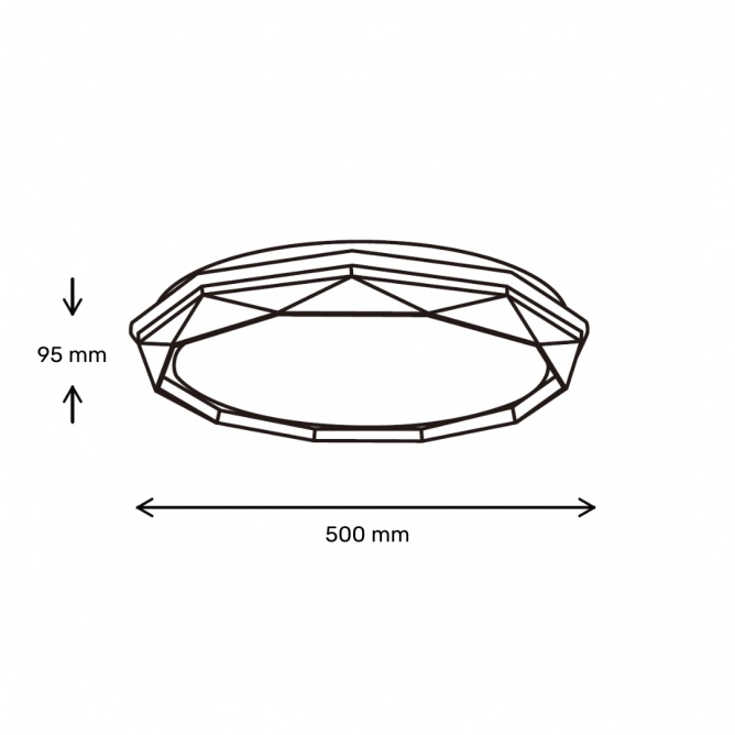 VESTA 676 PLAFONSKA SVETILJKA 24W/48W CCT