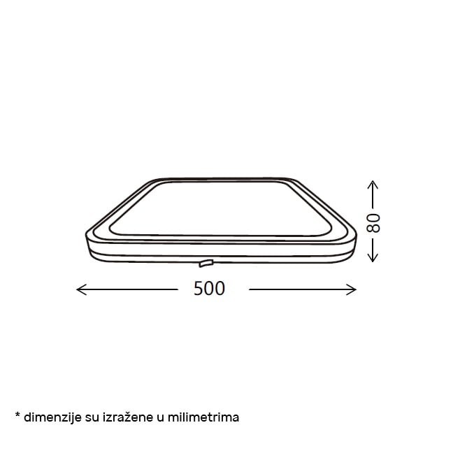 VESTA 666 PLAFONSKA SVETILJKA 24W/48W CCT