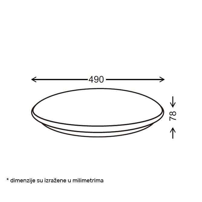 VESTA 664 PLAFONSKA SVETILJKA 24W/48W CCT