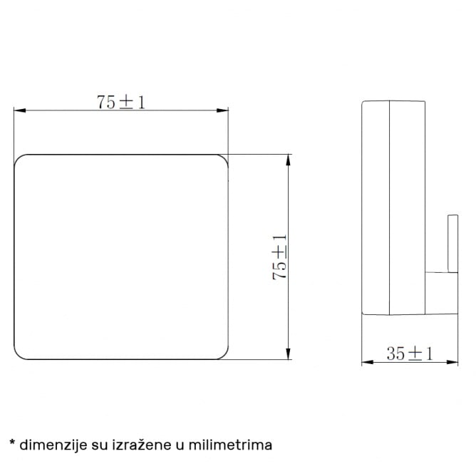 LED SVETILJKA WS750 4.5W 4000K