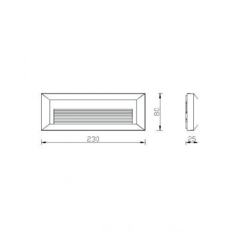 LED SVETILJKA JM-8006 ZIDNA 2W 4000K IP65 BELA