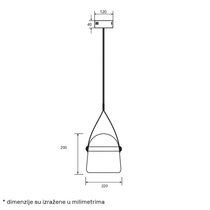 LUNA 311 VISILICA 10W 3000K
