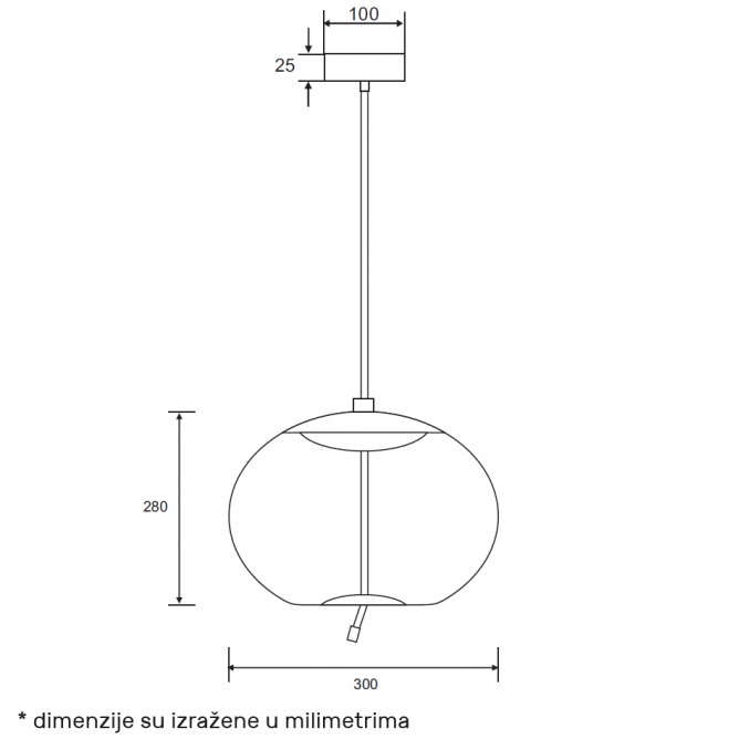 LUNA 301 VISILICA 5W 3000K