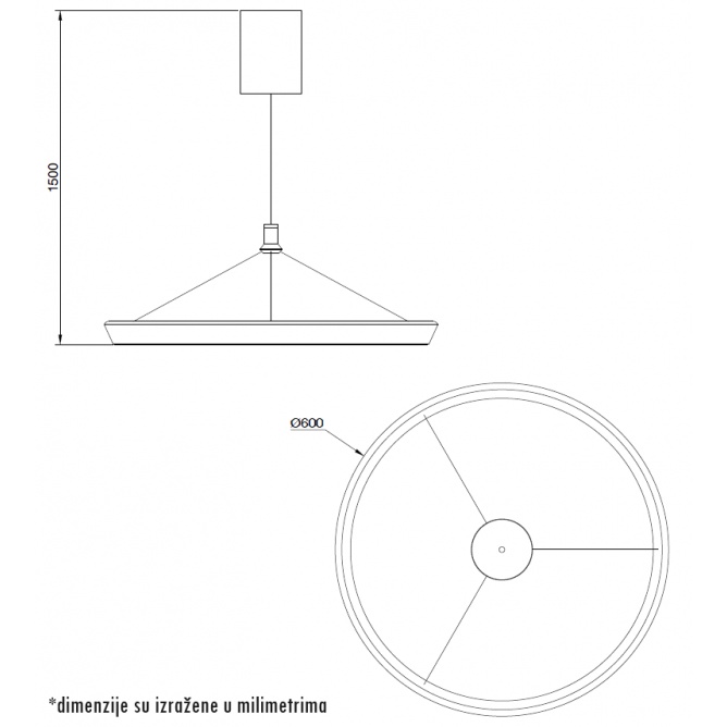 VESTA 648 LUSTER 36W 3000/4000/6000K