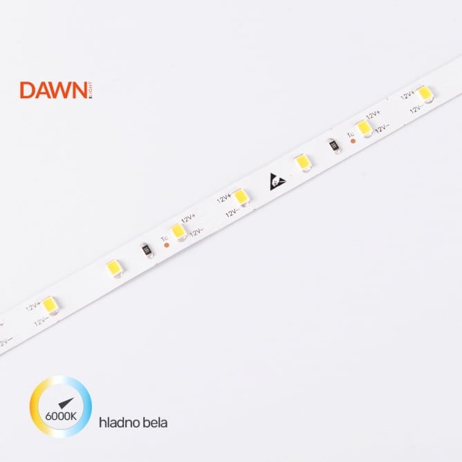 DAWN LED TRAKA HL 2835-60-W 12V IP20 (5met, 4.8W/m, 8mm)