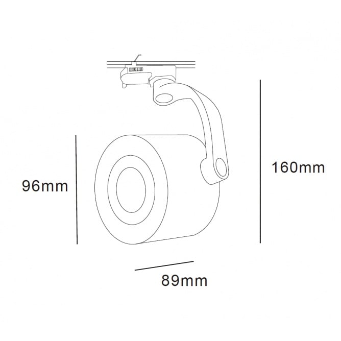 SINSKI REFLEKTOR LM1017 1XGU10 CRNI TROF