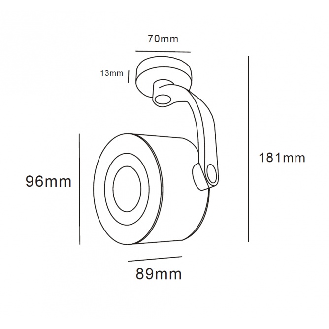 SVETILJKA LM1017 SPOT 1XGU10 BELA