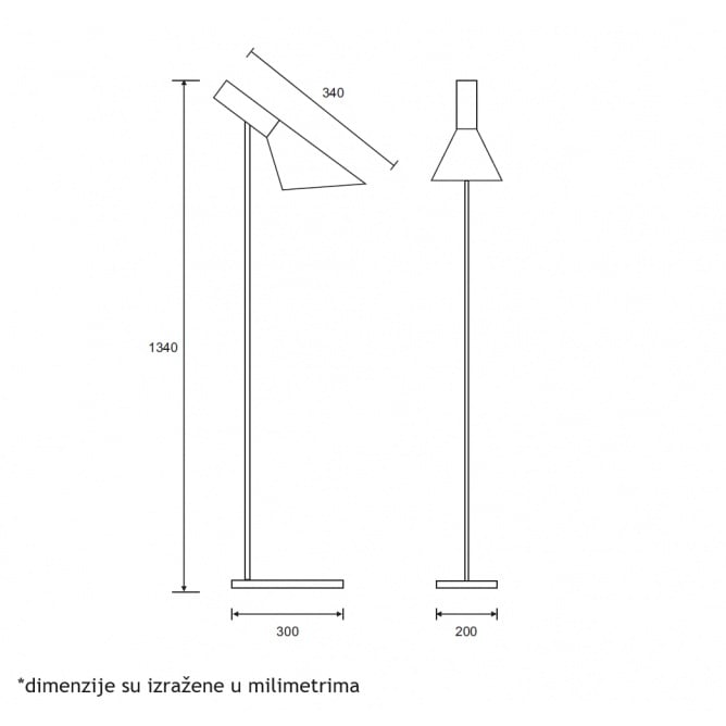 LUNA 296 PODNA LAMPA 1*E27