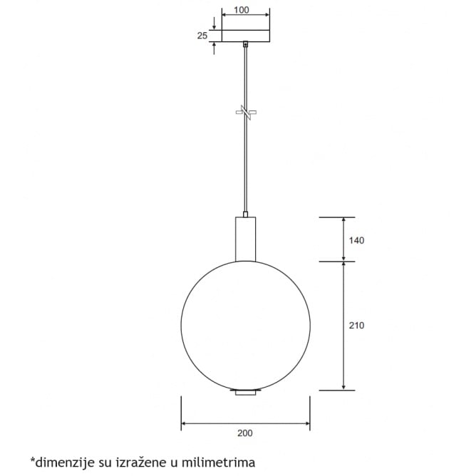 LUNA 294 VISILICA 3.8W 3000K